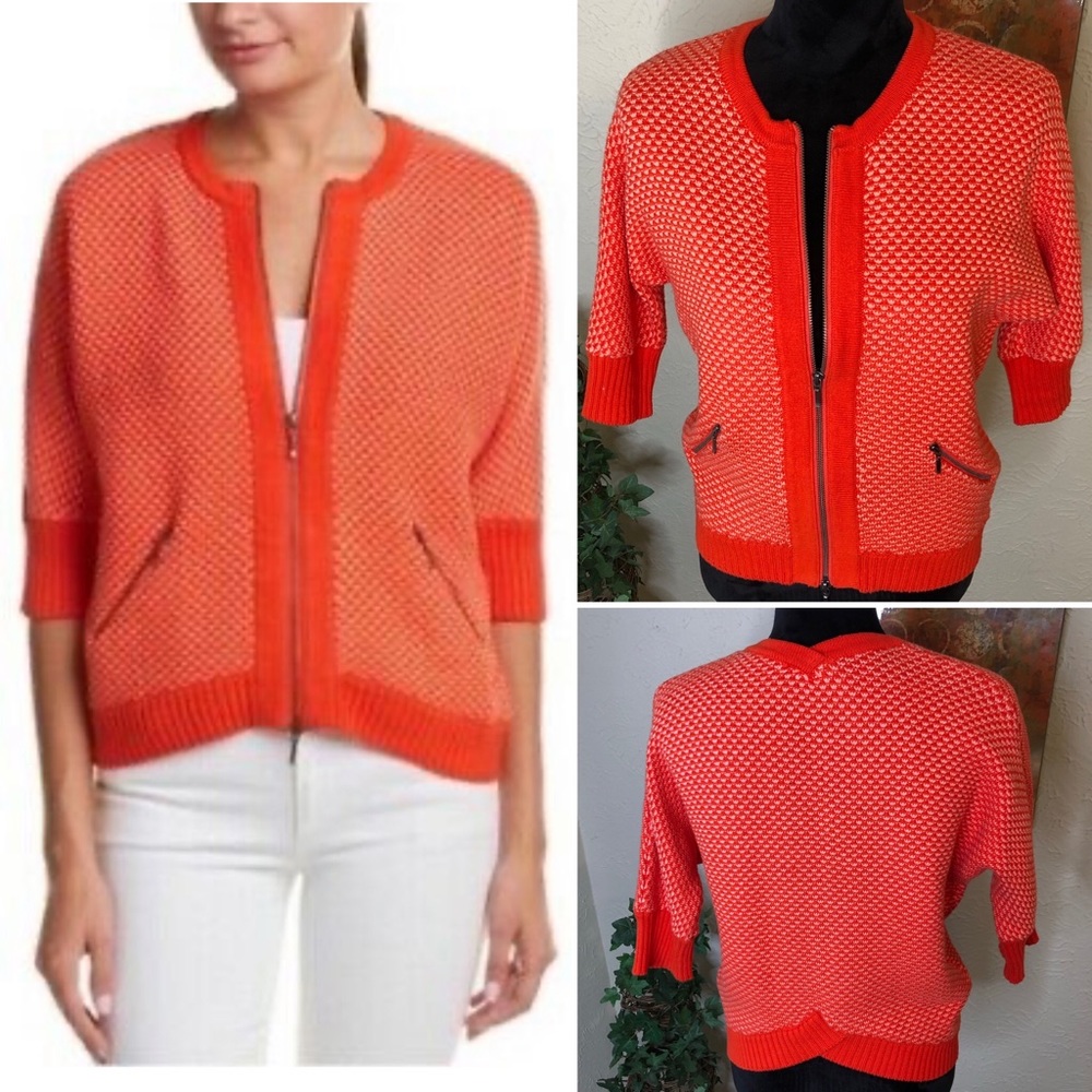 Cabi Cocoon Knit Dolman Sleeve Cardigan Jacket - Gem
